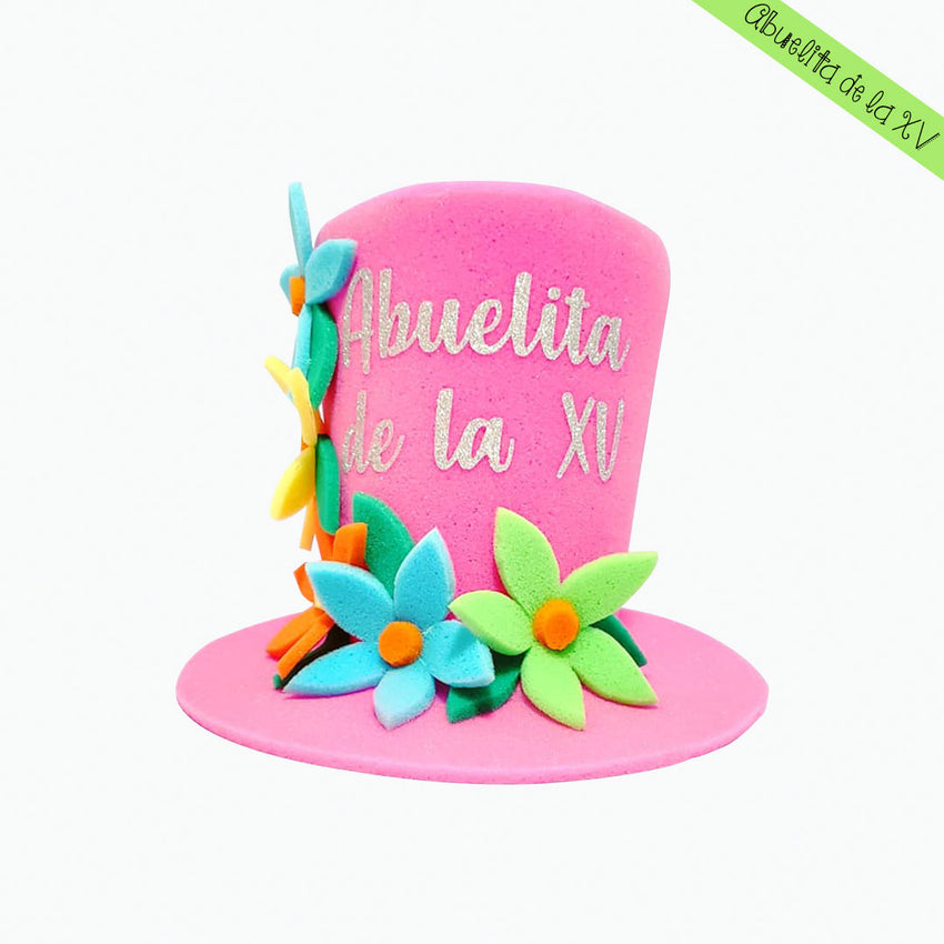 Sombreros de hule espuma para XV años, modelo familia de la XV – Sombreros y Vinchas de Hule Espuma